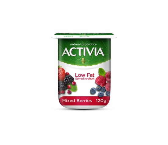 ACTIVIA YOGHURT MIXED BERRIES LOW FAT 120GM Online | Waynik By Safco