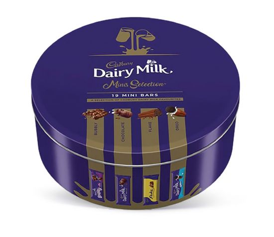 CADBURY DAIRY MILK MINI SELECTION TIN 250GM Online | Waynik By Safco