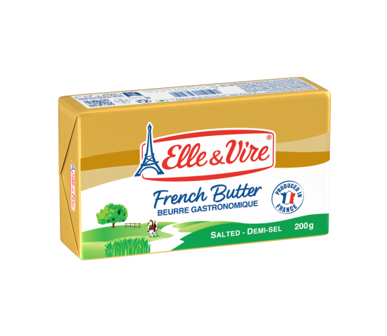 ELLE & VIRE BUTTER SALTED 82 % FAT GOLD 200GM Online |Waynik by Safco
