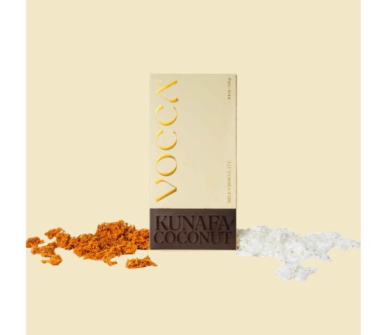 VOCCA COCONUT KUNAFA CHOCLATE BAR MILK CHOCLATE 120G Online |Waynik by ...