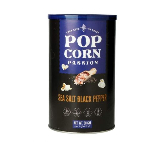 POP PASION SEA SALT AND BLACK PEPPER POPCORN 50GM Online |Waynik by Safco