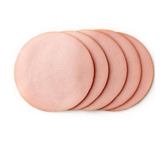 sliced mortadella