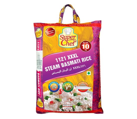 SUPER CHEF STEAM BASMATI RICE 4X10 KG Online | Waynik By Safco