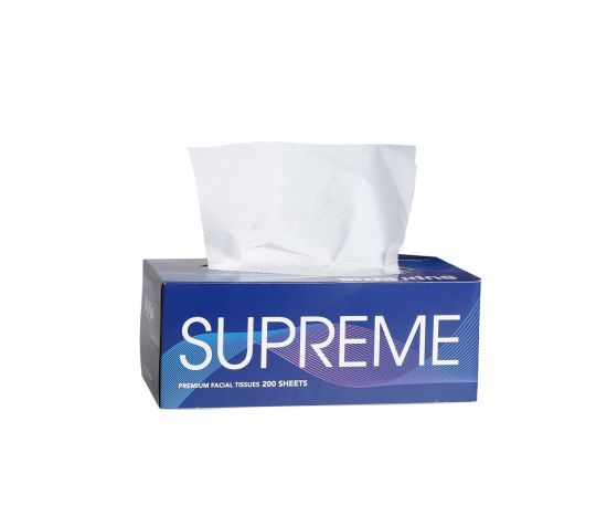 SUPREME FACIAL TISSUE BOX 2PLY 200 SHEETS 1X5 PACK Online | Waynik By Safco