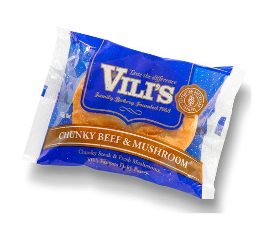 VILIS CHUNKY BEEF & MUSHROOM PIE FROZEN 160GM Online | Waynik By Safco