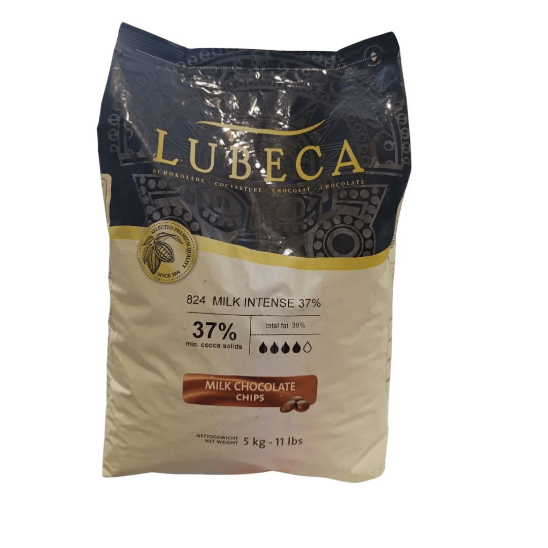 LUBECA DARK CHOCOLATE CHIPS 55% -5KG Online |Waynik By Safco