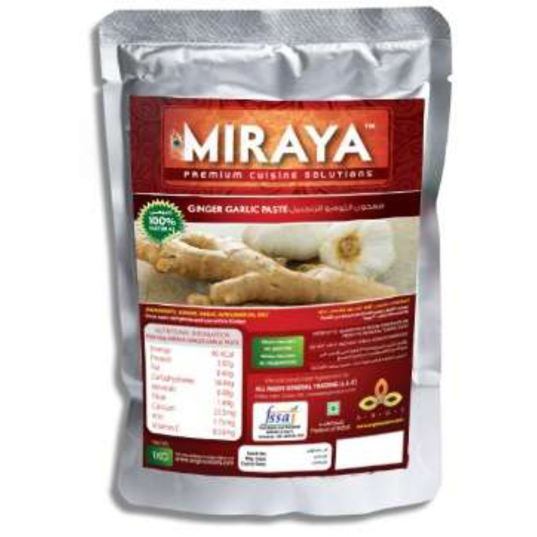 MIRAYA GINGER GARLIC PASTE 12X1KG Online | Waynik By Safco